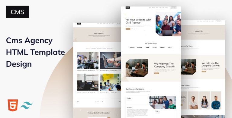 CMS Agency Template Design - Techsuf