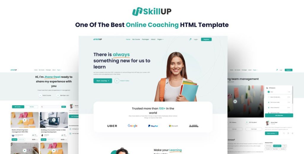 Skillup - Online Courses Template - Techsuf